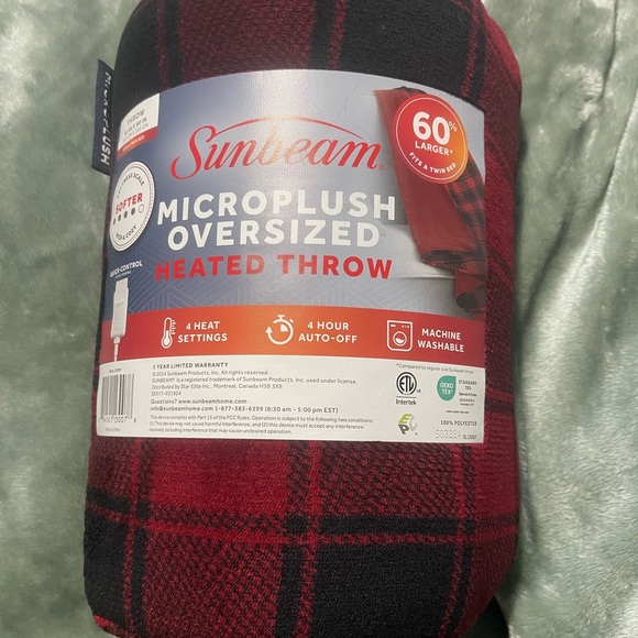 Sunbeam | Bedding | Sunbeam Throw Red Black Buffalo Plaid Microplush ...